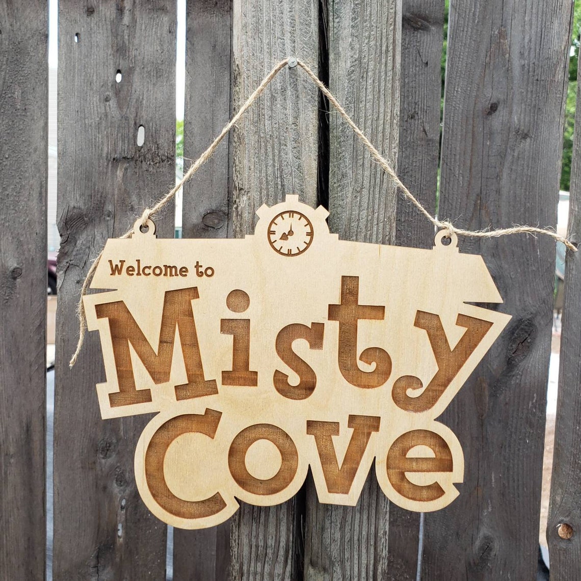 Custom Animal Crossing Island Wooden Sign Leaf Nintendo Kingdom Hearts ...