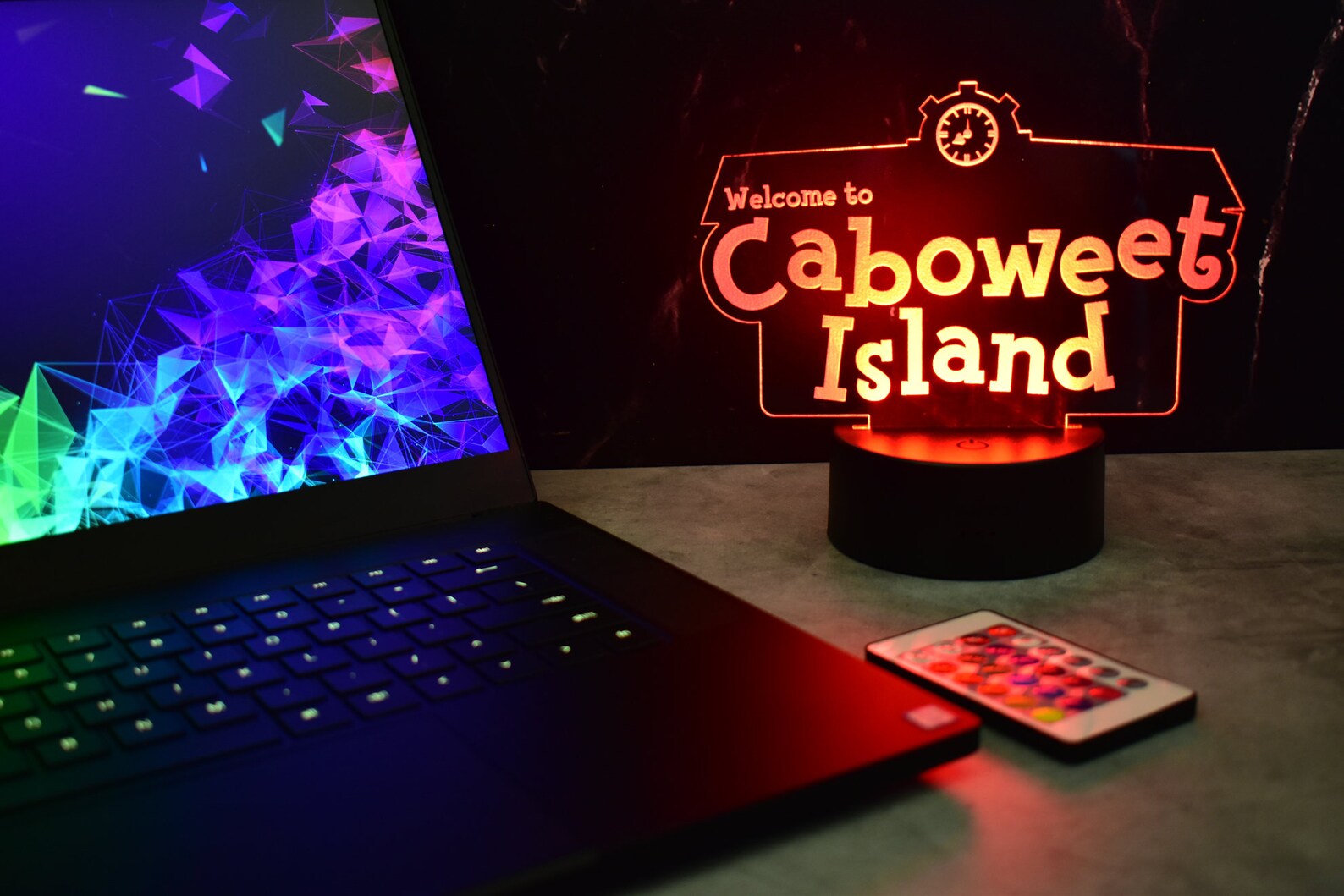 Custom Animal Crossing Island Sign Name LED Lamp Night Light | Etsy