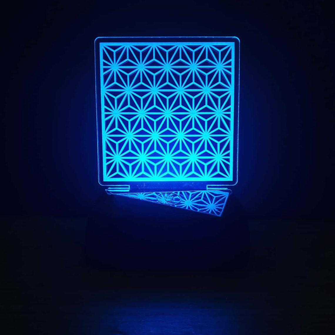 Sacred Geometry Cubes Glowing LED Art Piece Night Lamp Spiritual Trippy ...