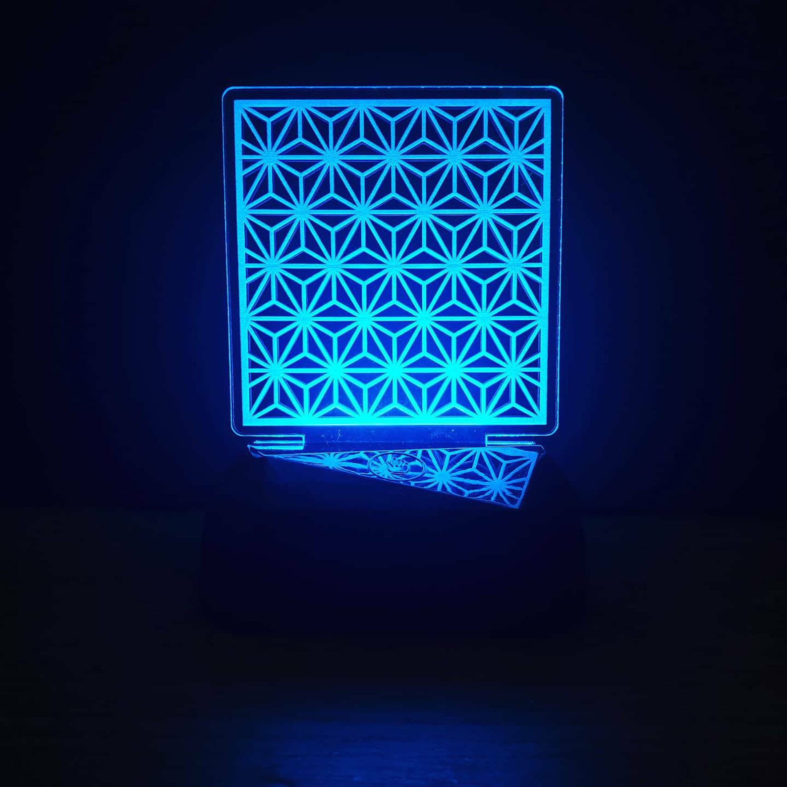 Sacred Geometry Cubes Glowing LED Art Piece Night Lamp Spiritual Trippy ...