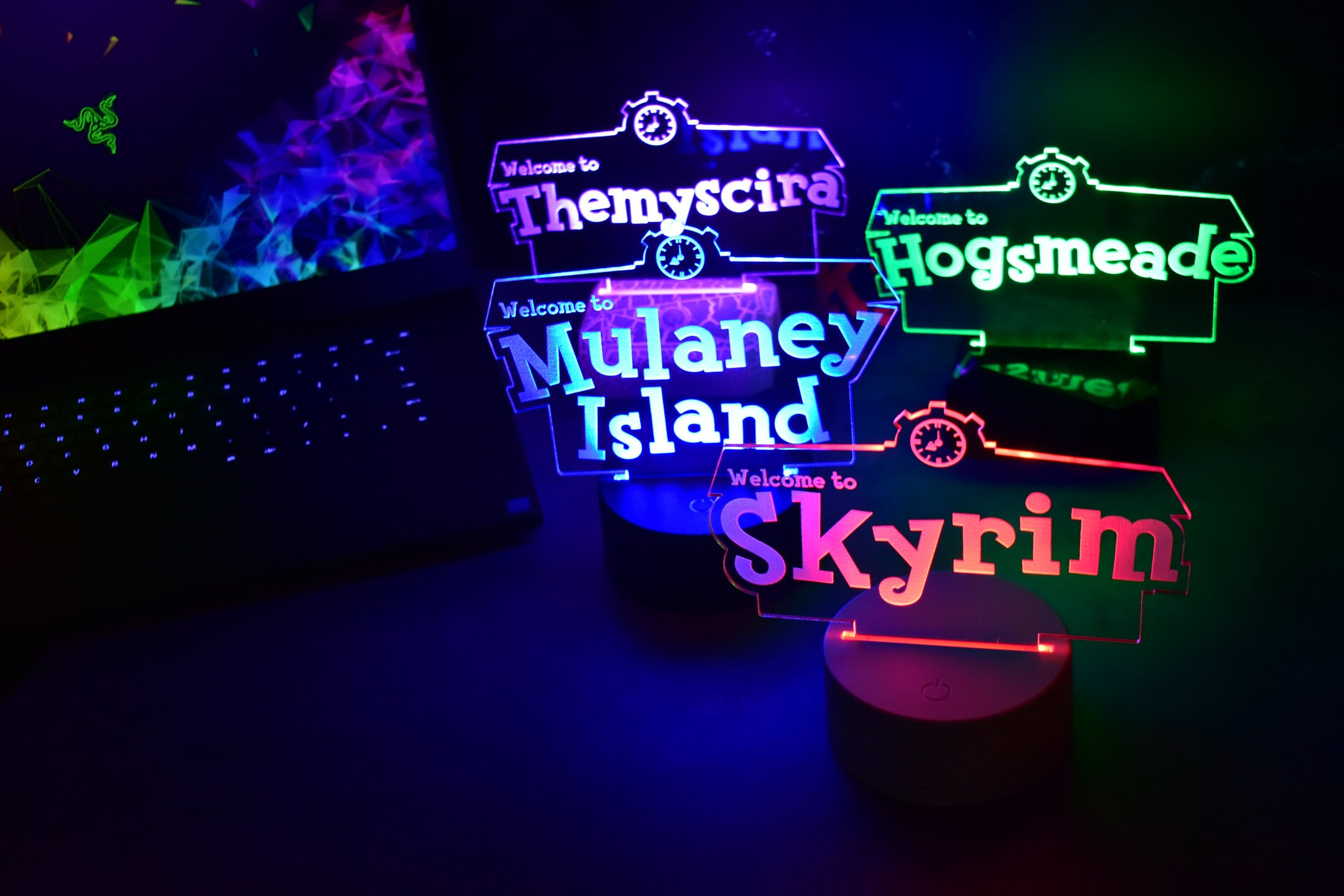 Custom Animal Crossing Island Sign Name LED Lamp Night Light - Etsy