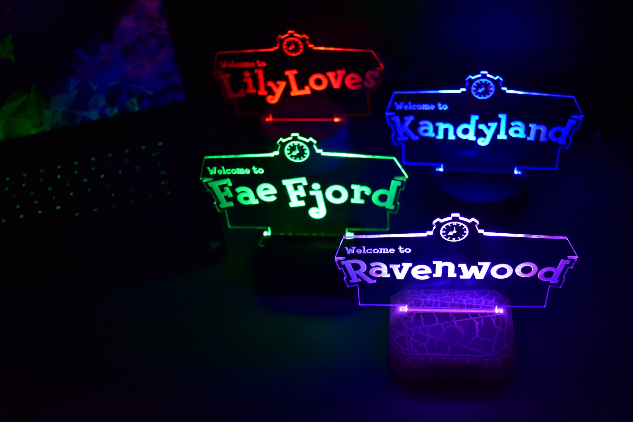 Custom Animal Crossing Island Sign Name LED Lamp Night Light - Etsy