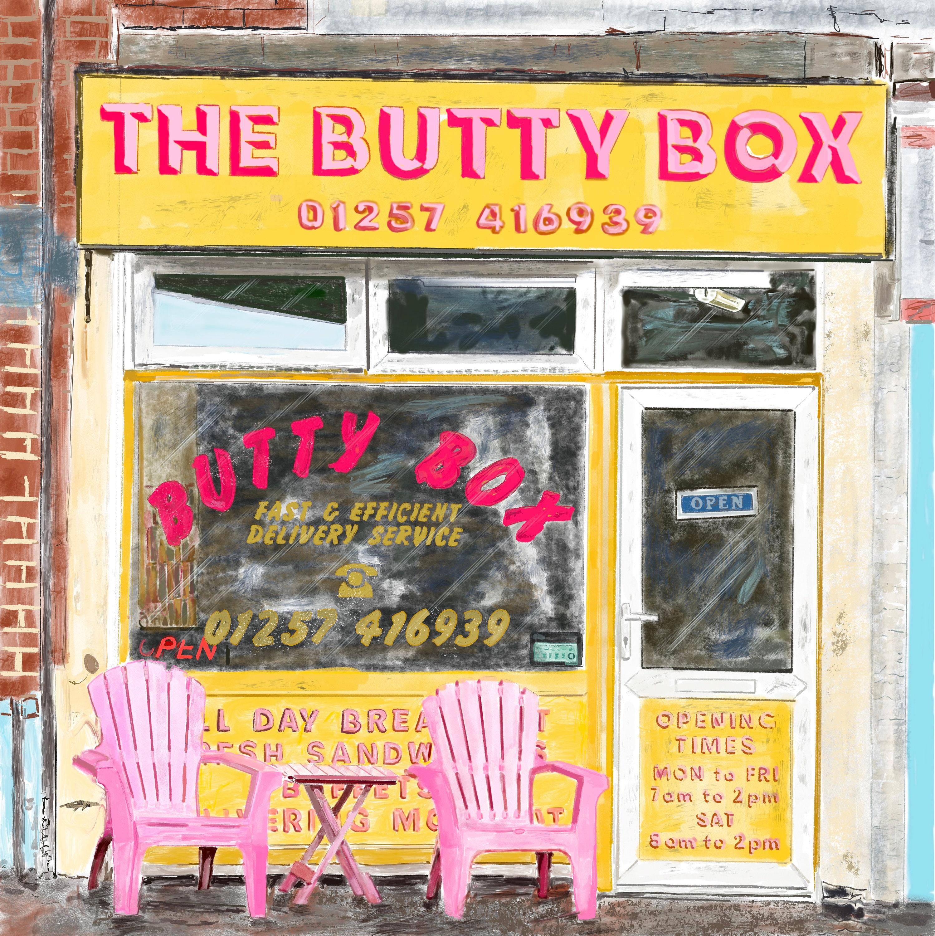The Butty Box Fine Art Print - Etsy