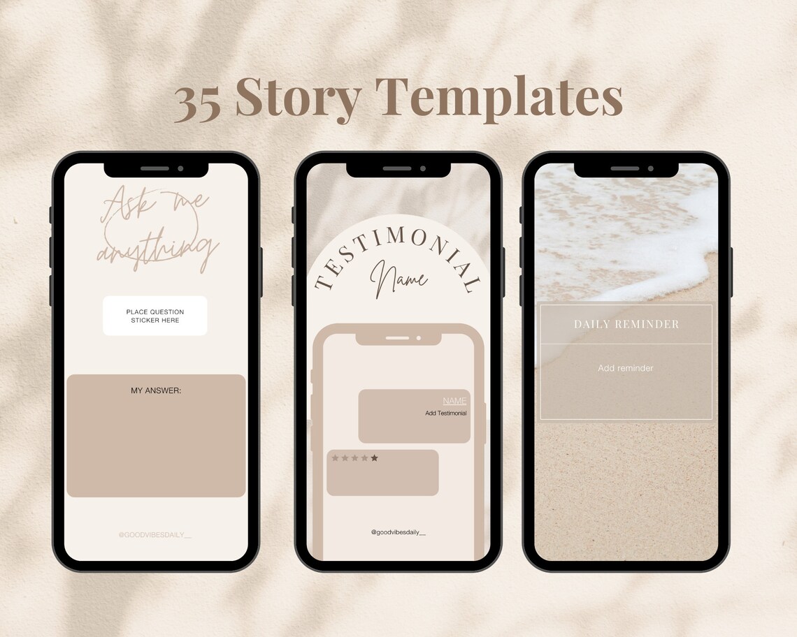 35 Instagram Story Template Pack, Social Media Instagram Templates ...