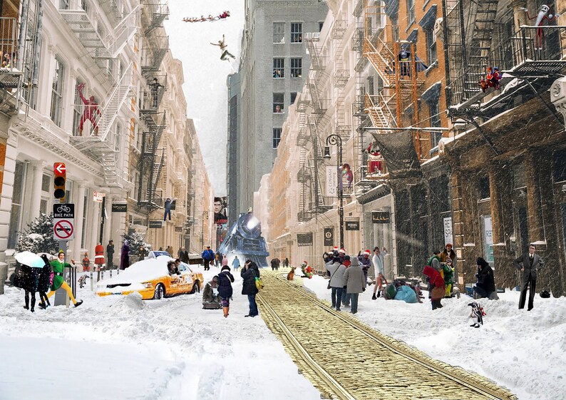 Christmas Movie Scene Artwork, Poster, Films, Xmas, Art, - Etsy UK