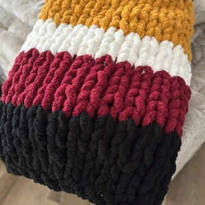 Super Soft Handmade Cozy Chenile Multi Color Cleveland Cavaliers Cavs ...