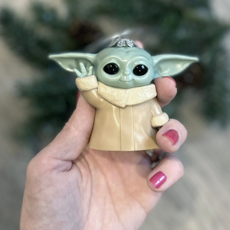 Star Wars Baby Yoda Mandalorian Christmas Tree Holiday Ornament - Etsy