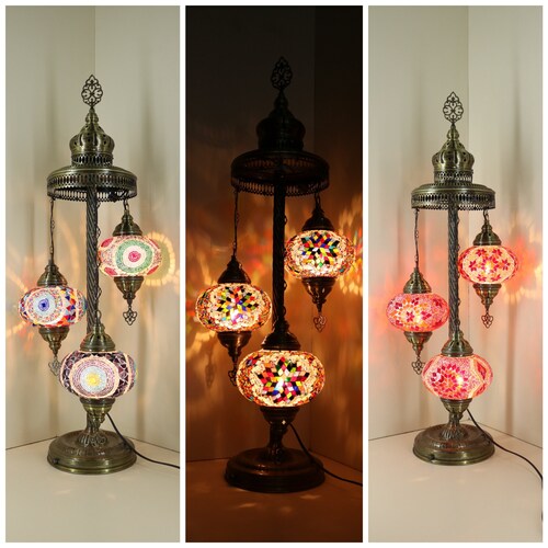 10 Variations Set of 5 Rainbow Corner Lamp Turkish Ottoman - Etsy
