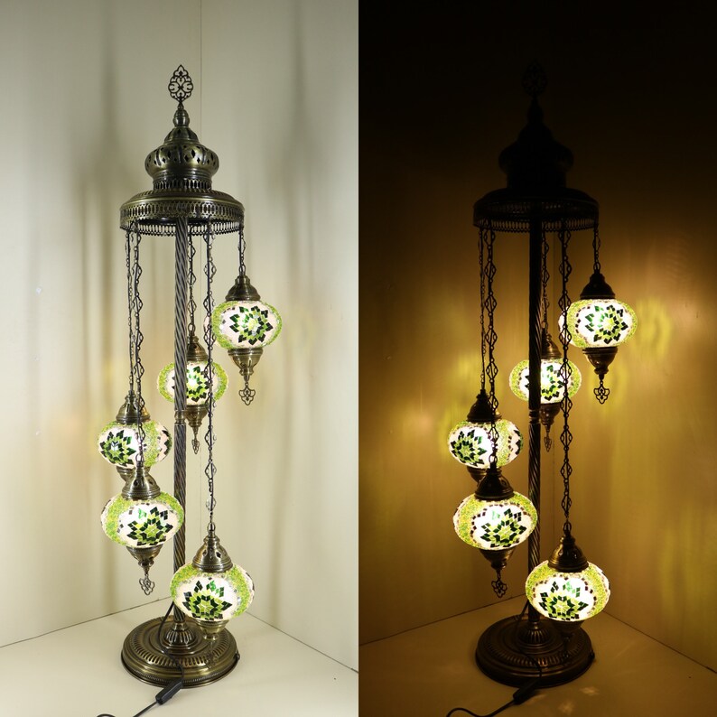 10 Variations Set of 5 Rainbow Corner Lamp Turkish Ottoman - Etsy