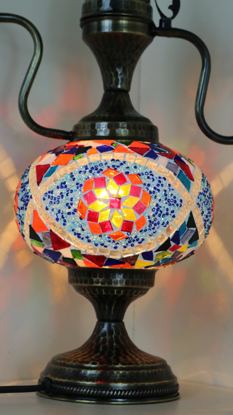 Turkish Ewer Mosaic Table Lamp -İbrik Lamp - Home Decoration -table ...