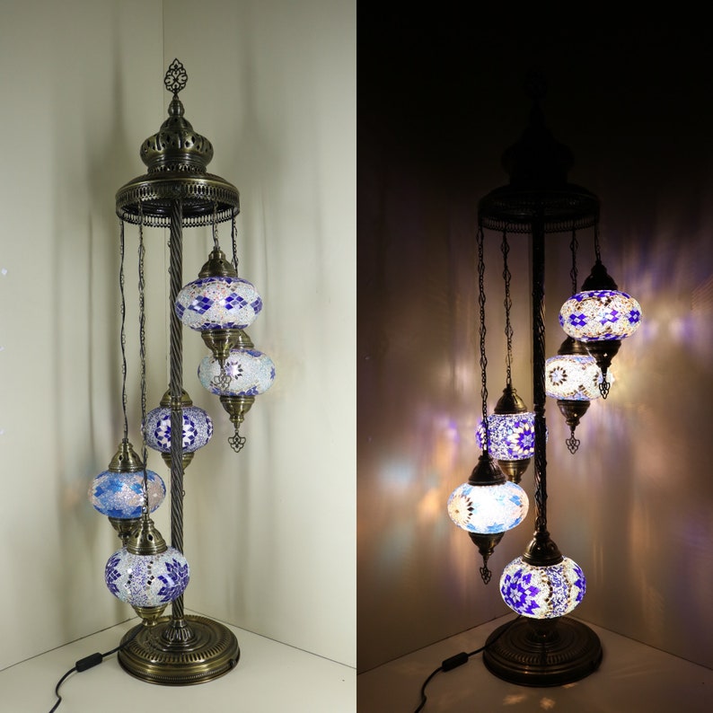 10 Variations Set of 5 Rainbow Corner Lamp Turkish Ottoman - Etsy