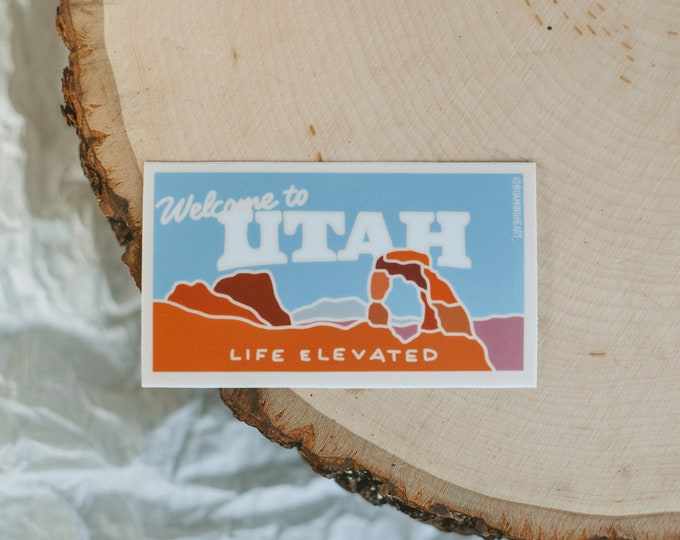 UTAH Clear Sticker Utah State Sticker for Laptop Waterbottle - Etsy