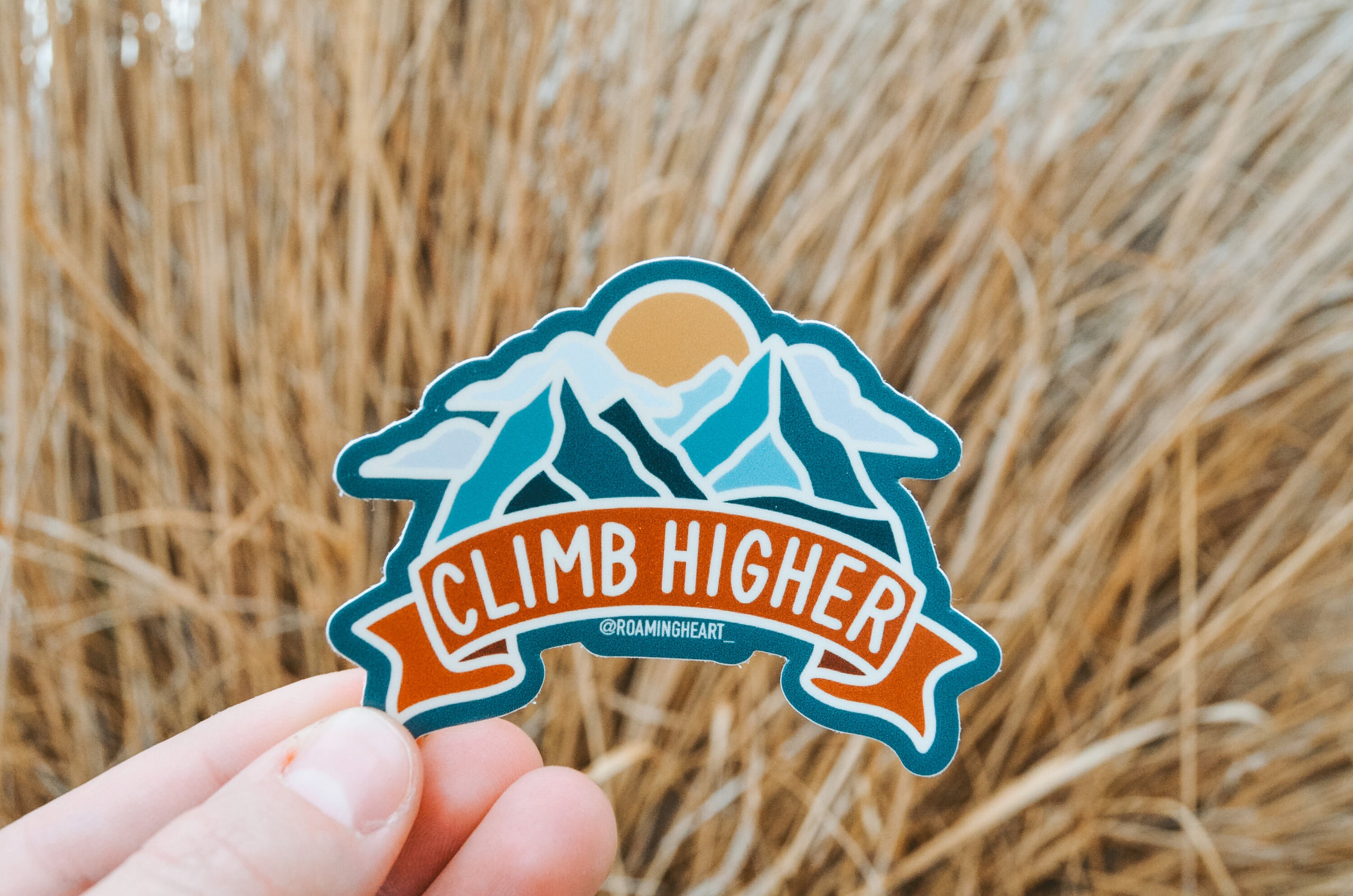 Climb Higher Sticker Mountain Climbing Sticker Rock - Etsy