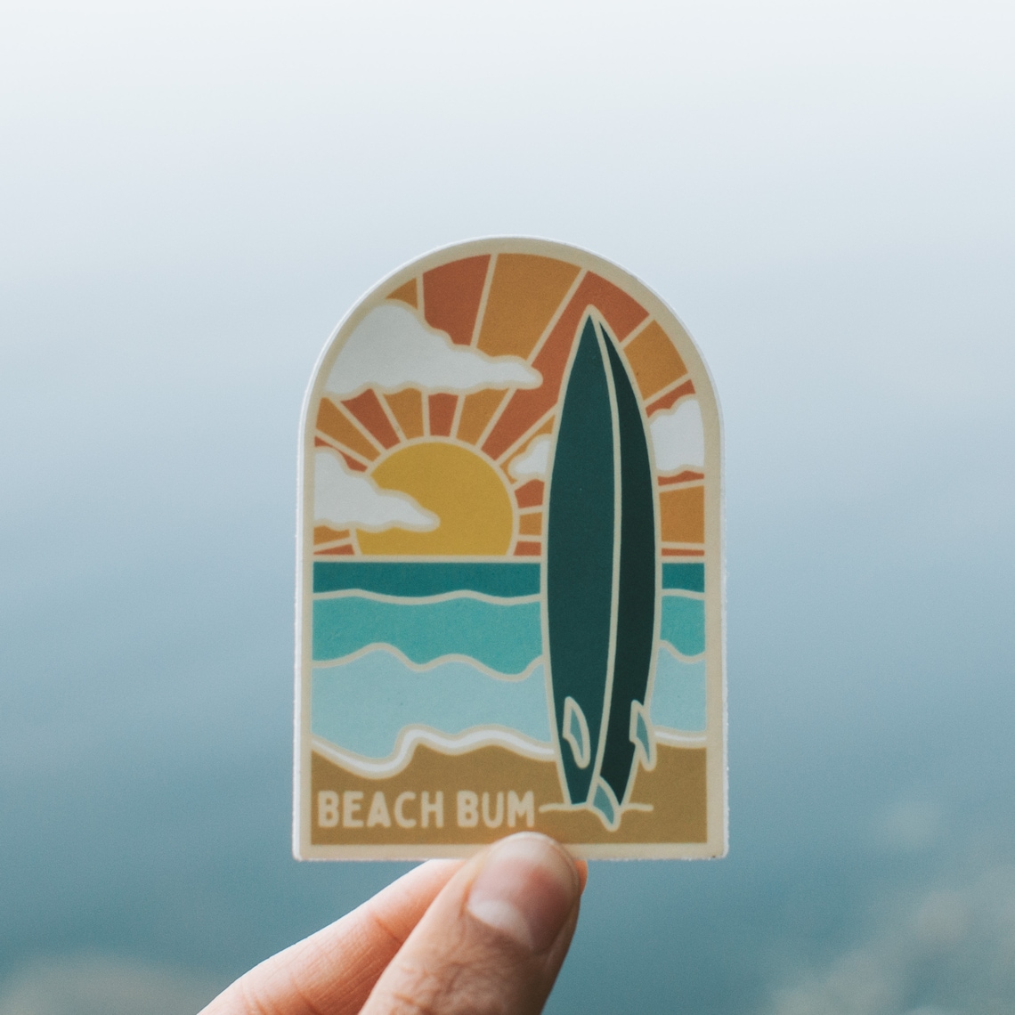 Beach Bum Sticker Adventure Sticker Beach Sticker Sea - Etsy