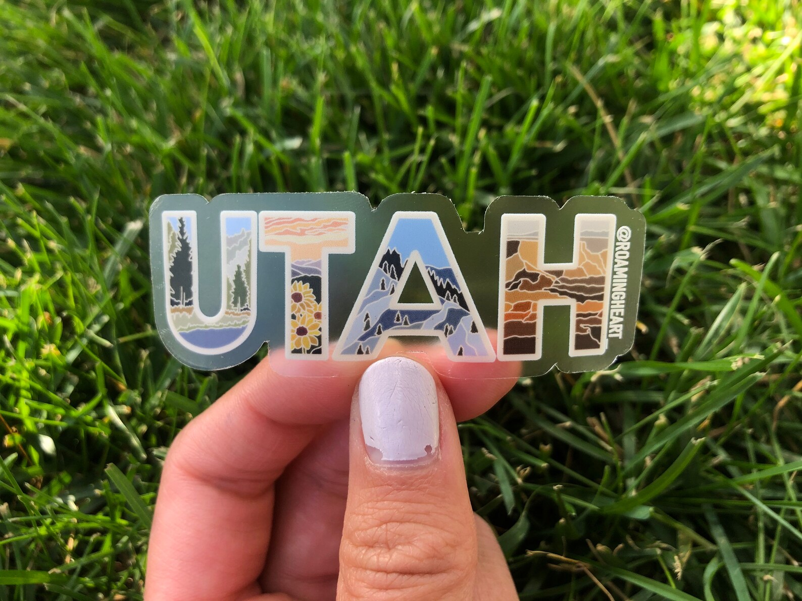 UTAH Clear Sticker Utah State Sticker for Laptop Waterbottle - Etsy