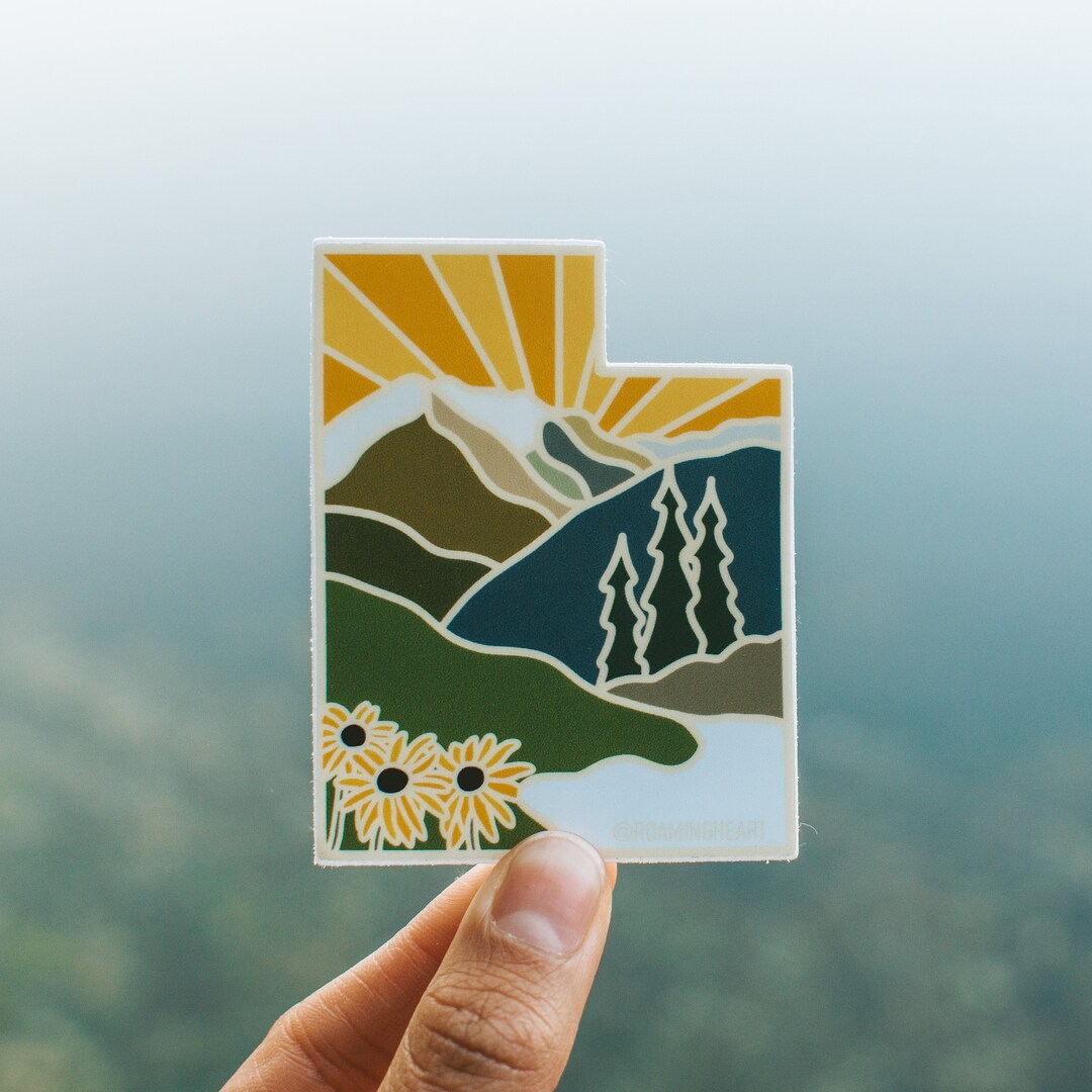 Utah Wilderness Sticker Utah State Floral Sticker Outdoor Floral ...