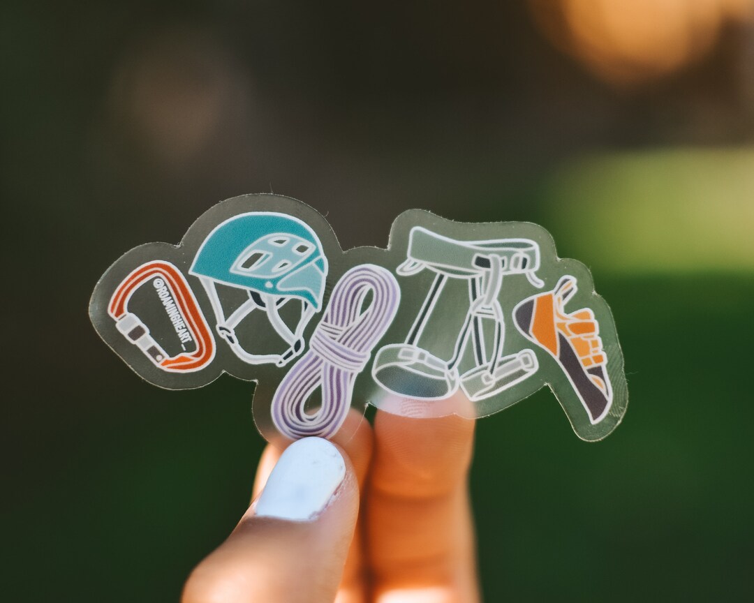 Rock Climbing Sticker Clear Climbing Sticker Outdoor Sticker Vinyl ...