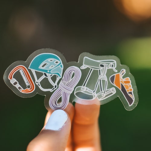 Rock Climber Vinyl Decal Car Decal Mountain Decal Climbing - Etsy