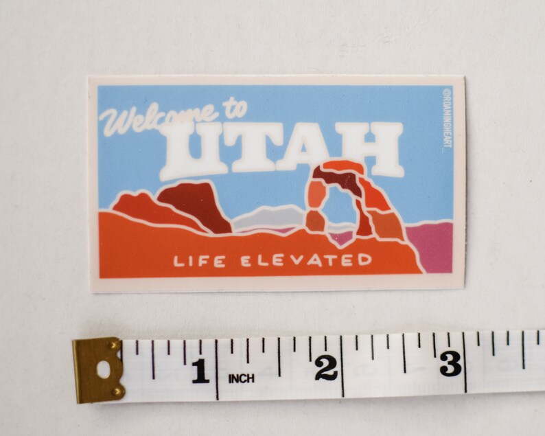 Welcome to Utah Sticker Utah State Sticker Utah Welcome | Etsy
