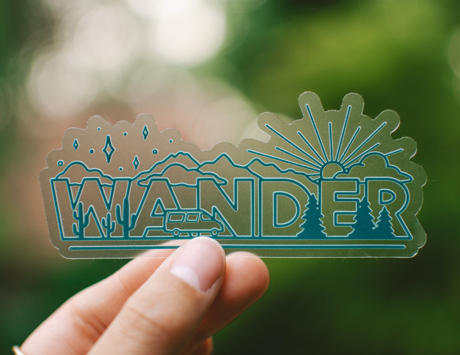 Wander Clear Travel Sticker Wanderlust Travel Vinyl Decal - Etsy