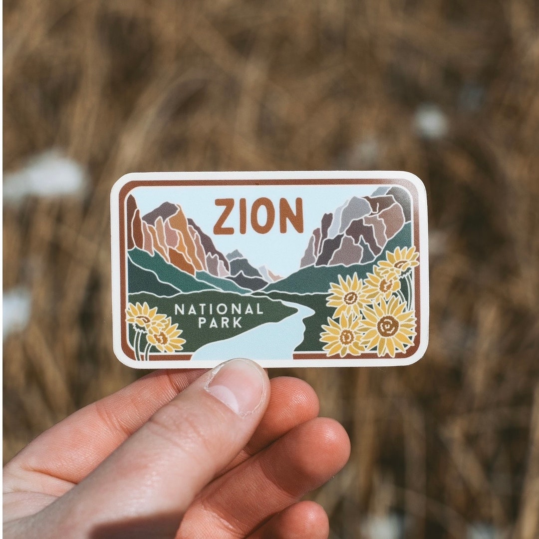 Zion National Park Landscape Sticker Utah National Park Sticker Zion ...