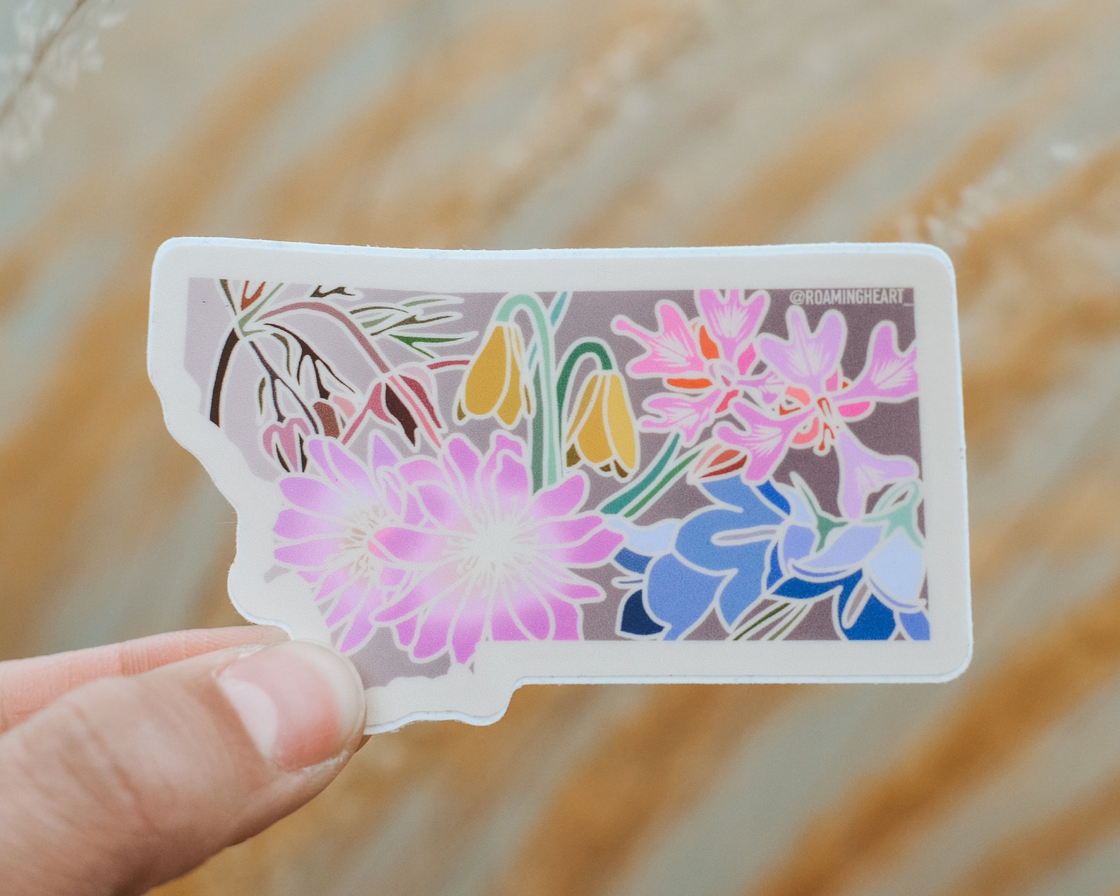 Montana Wildflower Sticker Montana State Flower Montana - Etsy