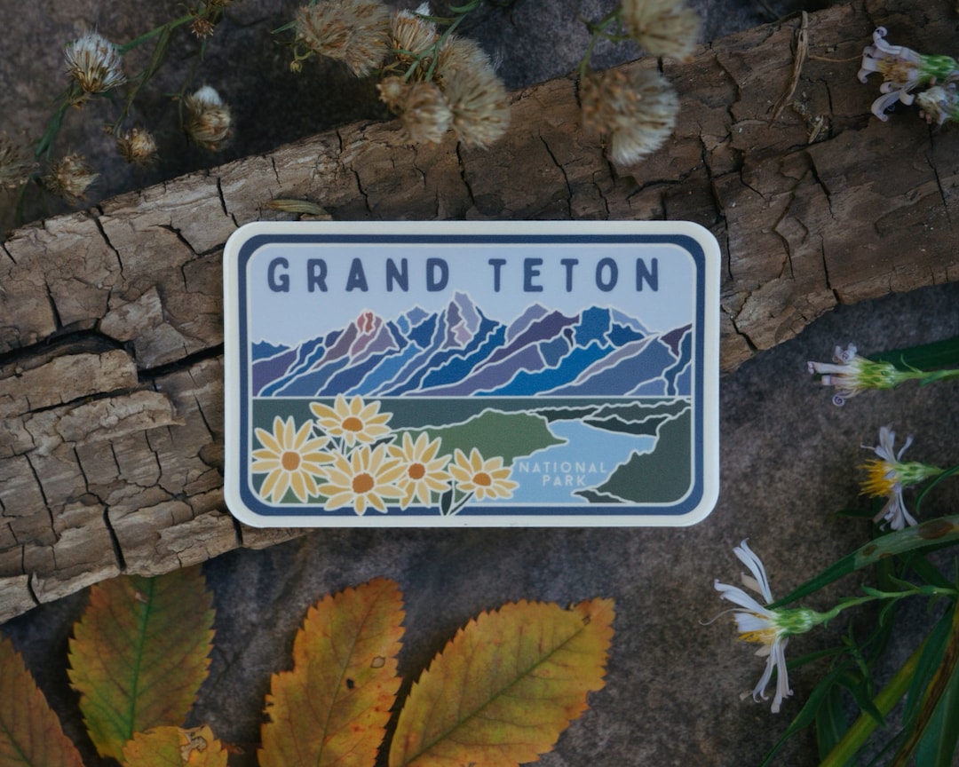 Grand Teton National Park Sticker Wyoming National Park Sticker Grand ...