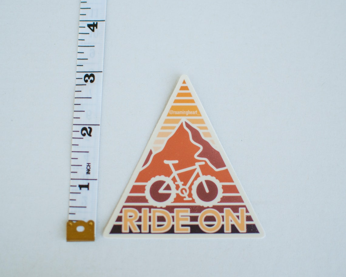 Ride on Mountain Biking Sticker Outdoor Mountain Biking - Etsy