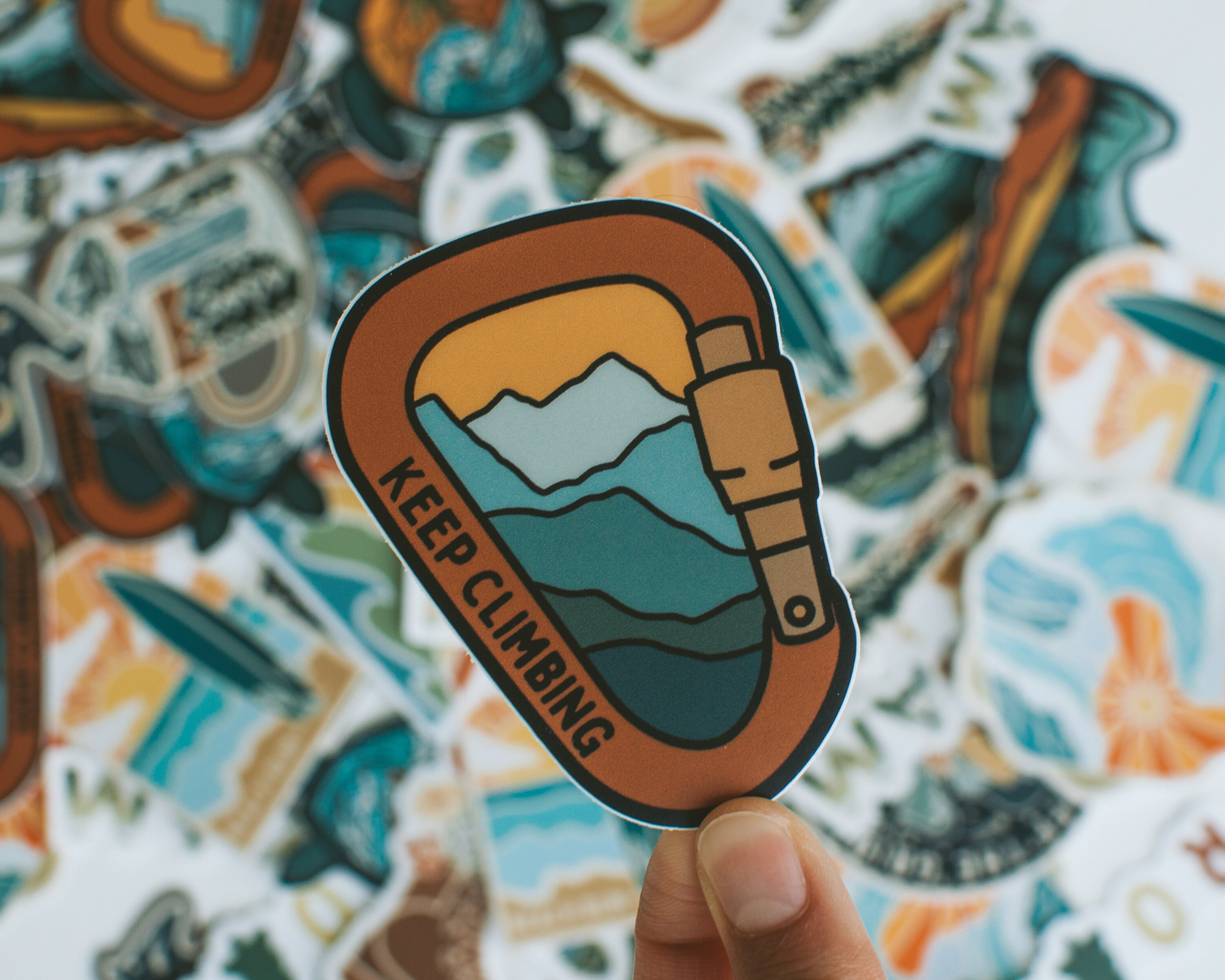 Keep Climbing Sticker Adventure Sticker Rock Climbing - Etsy