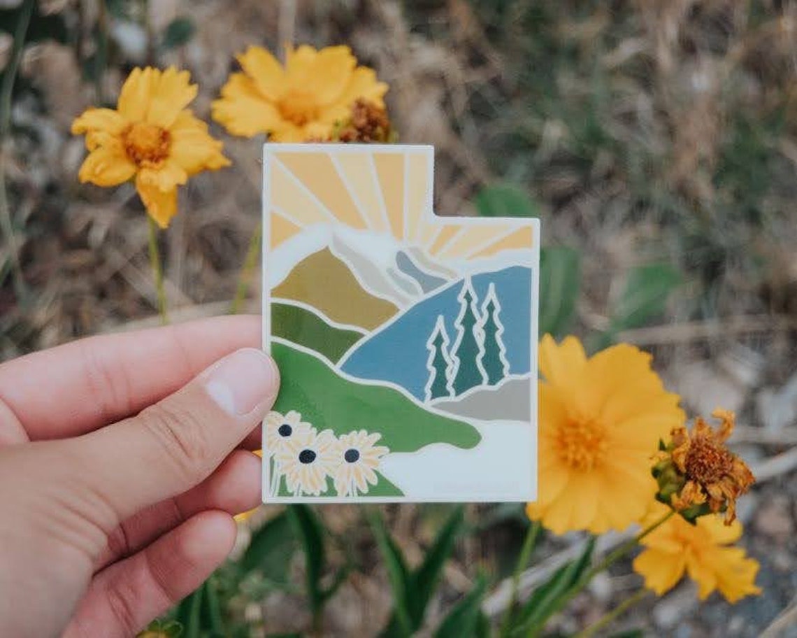 Utah Wilderness Sticker Utah State Floral Sticker Outdoor - Etsy