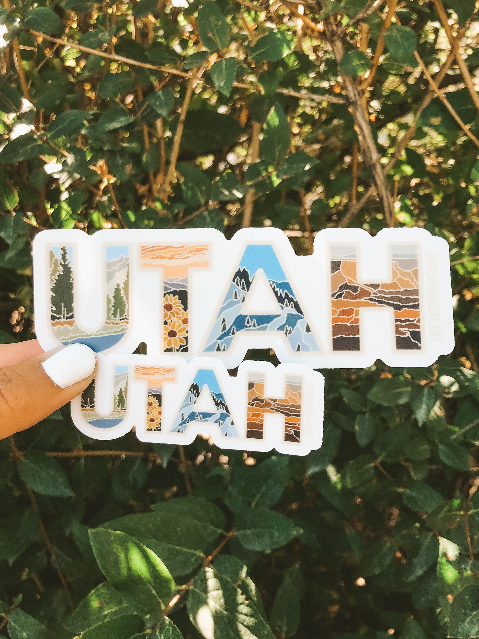 UTAH Clear Sticker Utah State Sticker for Laptop Waterbottle - Etsy