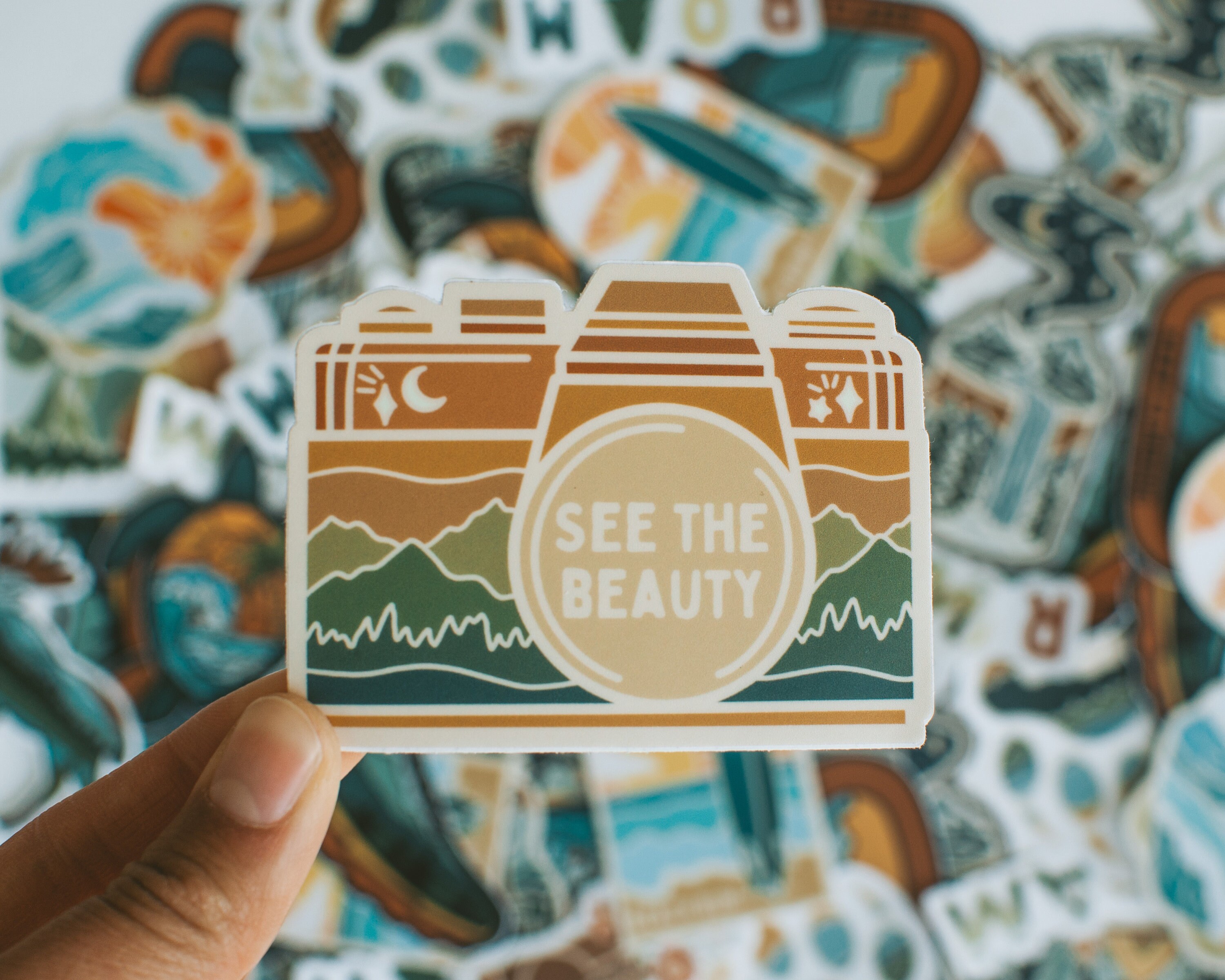 See the Beauty Sticker Adventure Sticker Camera Sticker - Etsy