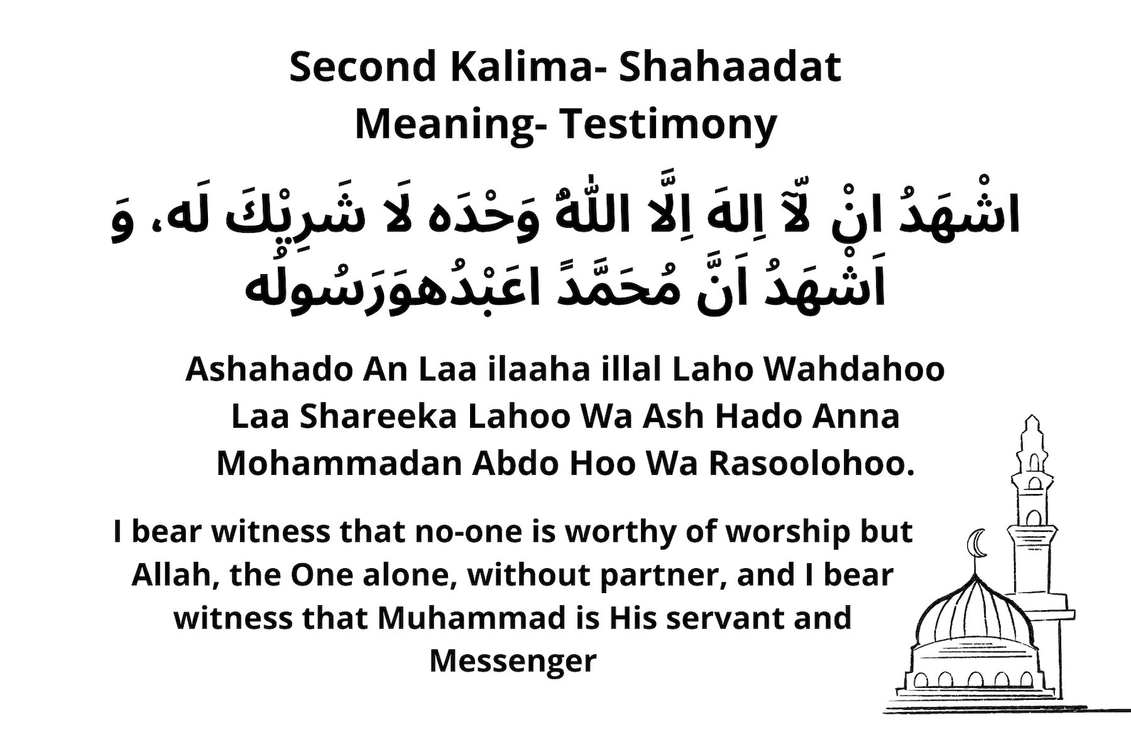 Kalima Cards 6 Kalima Flash Card Ramadan Kids Activity Muslim Kids Kids ...