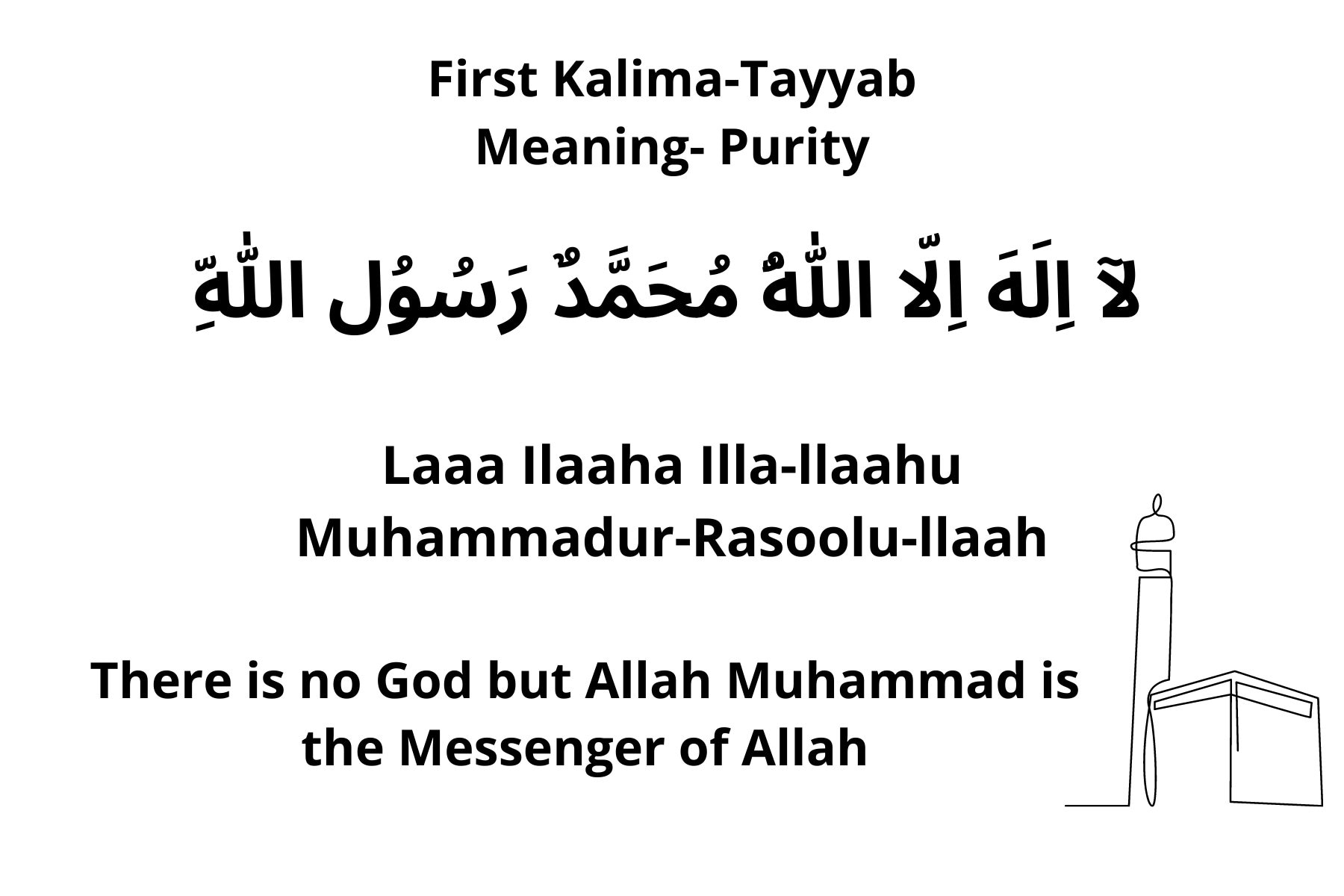 Kalima Cards 6 Kalima Flash Card Ramadan Kids Activity Muslim Kids Kids ...