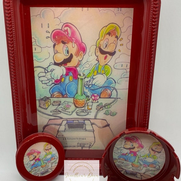 Mario Rolling Tray - Etsy