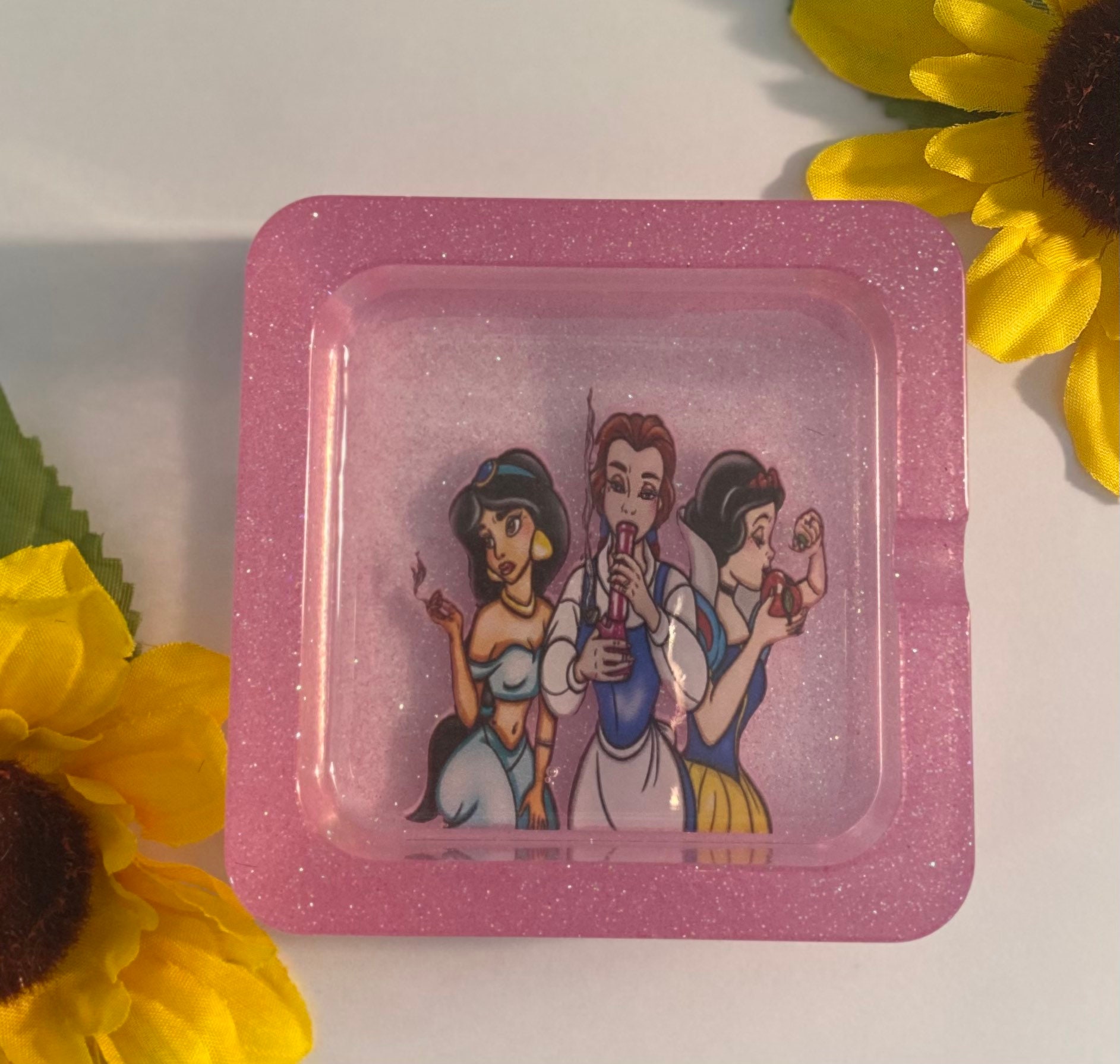 Princess Rolling Tray and Ashtray Set | Etsy