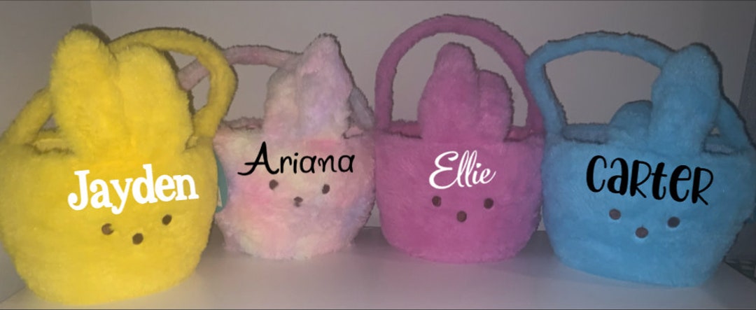 Personalized Peeps Easter Basket, Large 10.5 Peeps Easter Basket, Peeps ...