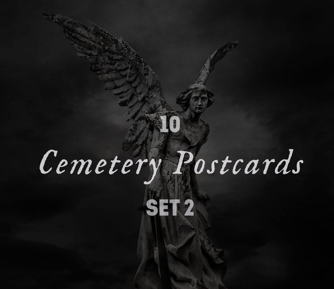 Postkarten-set No 2 Friedhof Gothic Mystik Cemetery Postcards - Etsy
