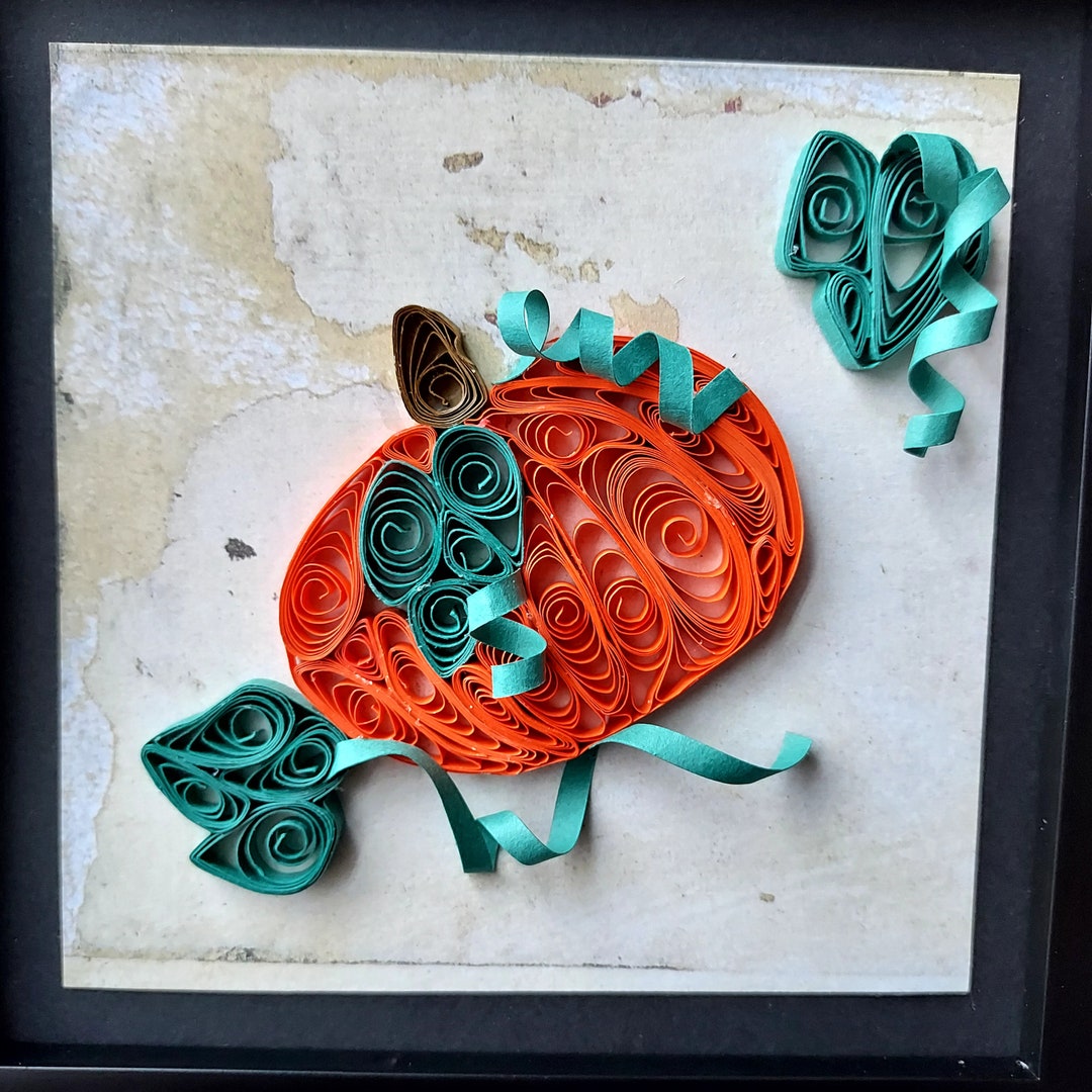Quilled Paper Picture Pumpkin - Etsy