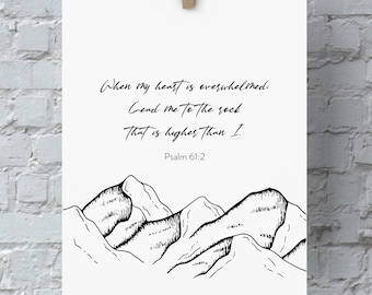 Psalm 61 2 | Etsy