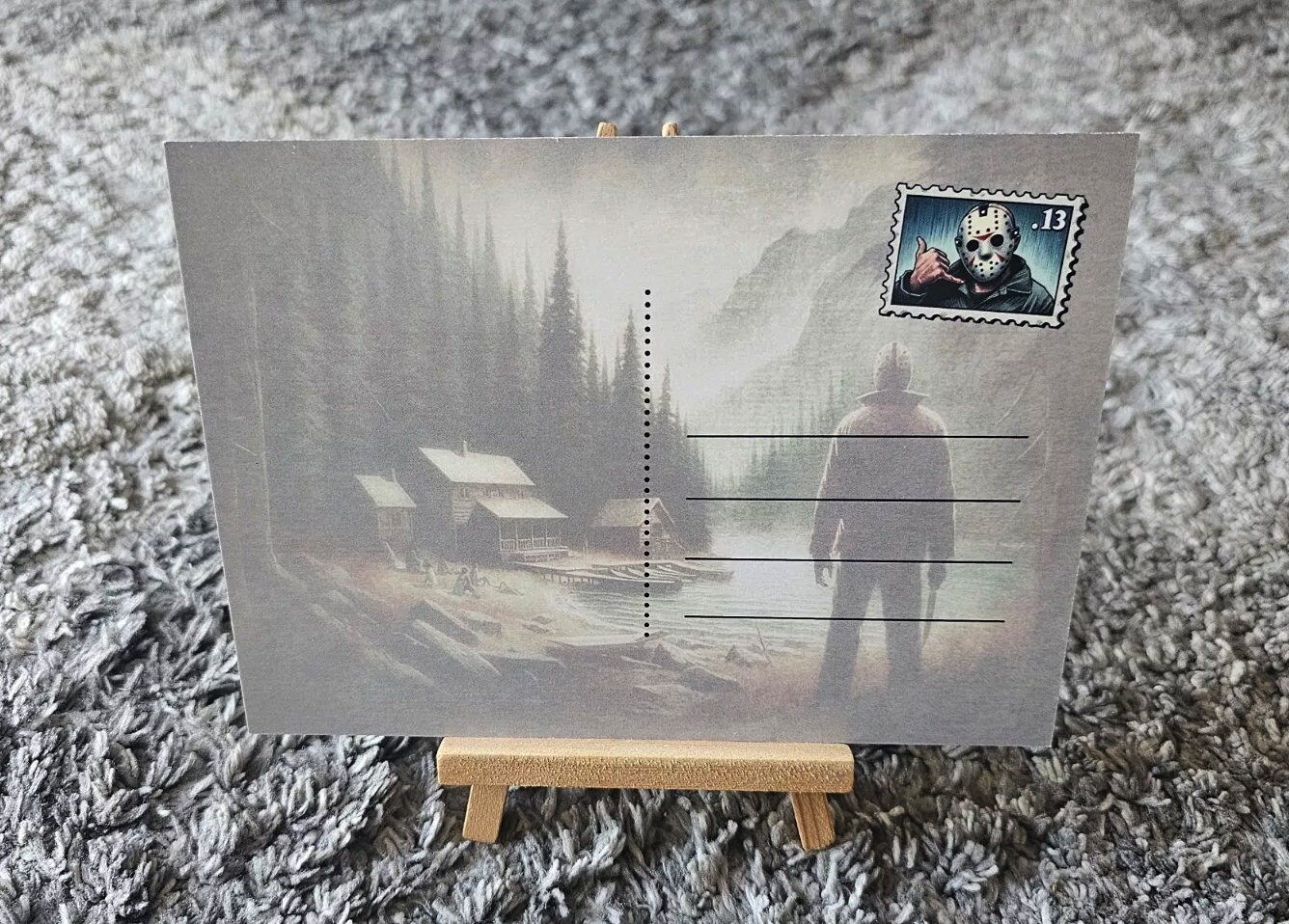 FRIDAY THE 13TH Jason Voorhees Fishing Happy Father's Day 5X7 Greeting ...