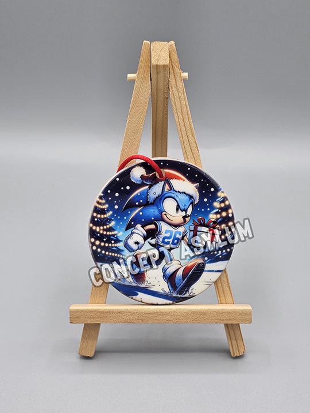 Detroit Football Sonic & Knuckles (mongomery/gibbs) Ceramic Christmas ...