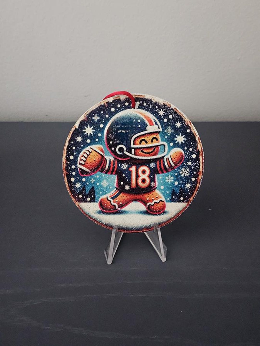 Chicago Football QB Quarterback Gingerbread Christmas Tree Ornament. - Etsy