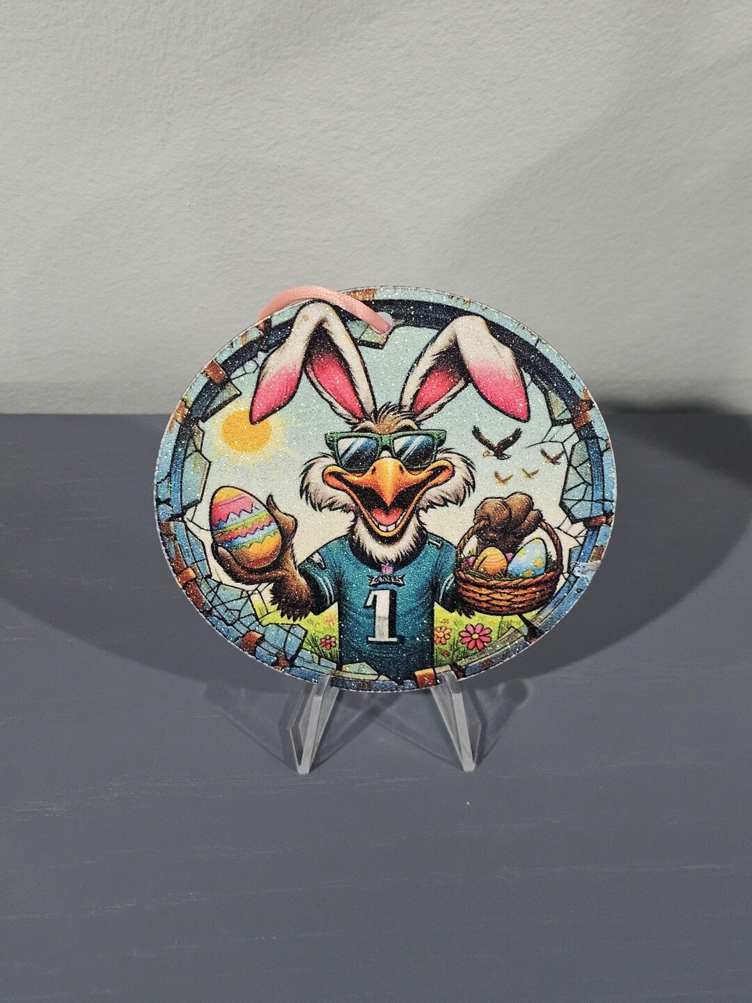 Easter Bunny Eagle Philadelphia Footbal Weathered/distressed Sparkling ...