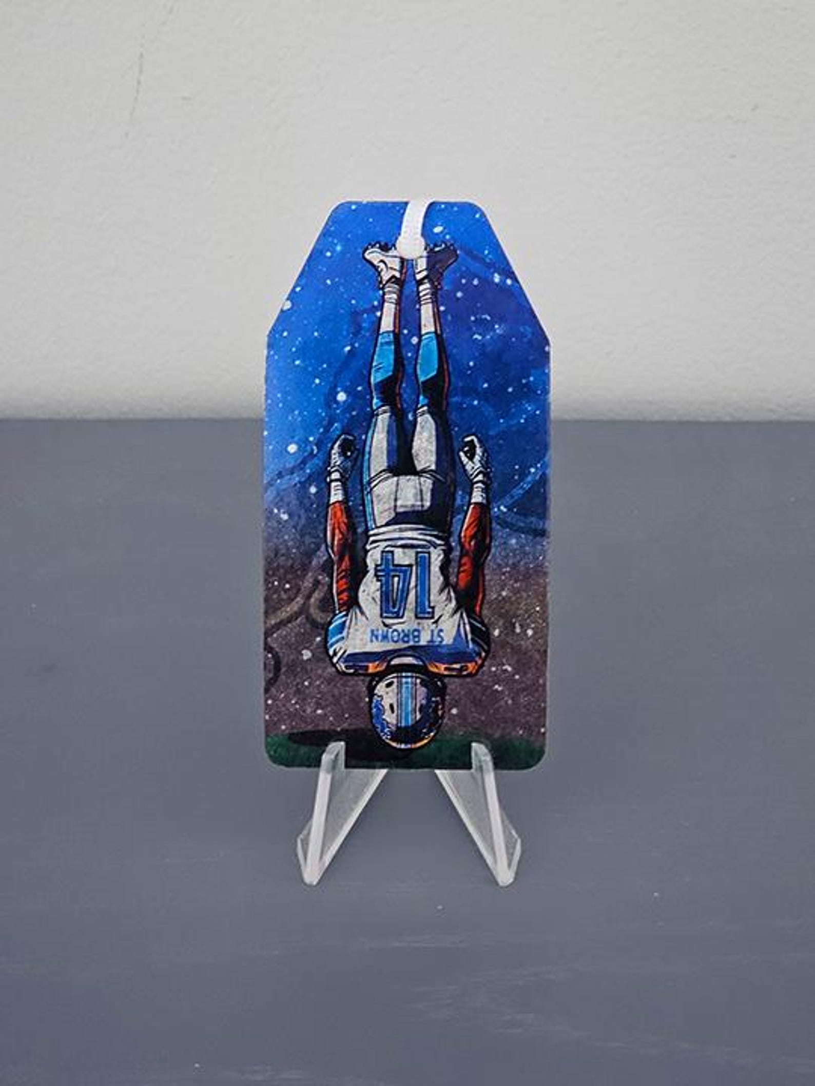 Upside Down Amon Ra St Brown Headstand Metal Christmas Holiday Ornament ...