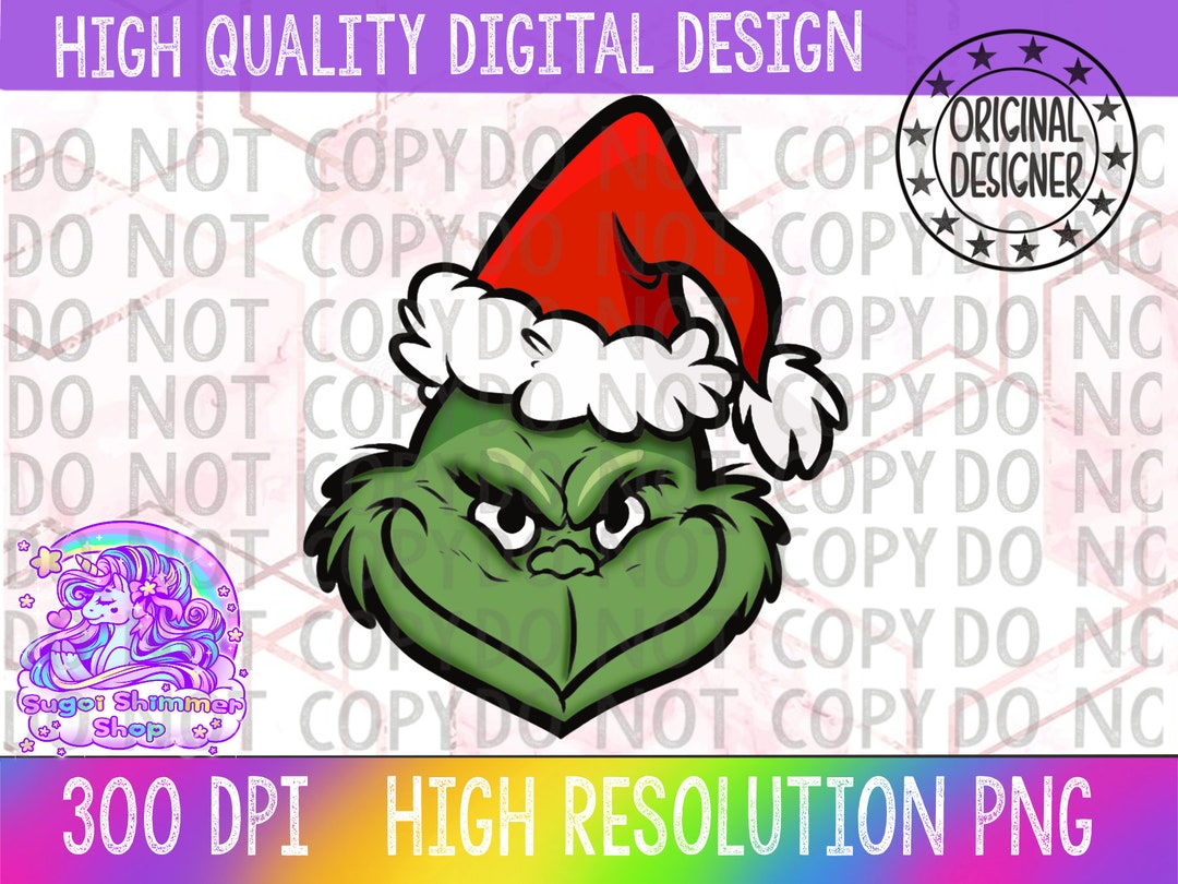 The Grinch Png| Grinch Png| Grinch Sublimation| Christmas Sublimation ...