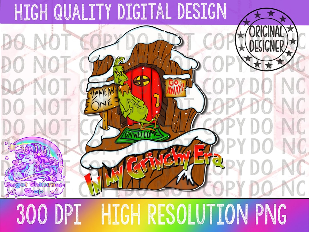 Old School Grinch Png christmas Png Grinch Sublimation the - Etsy