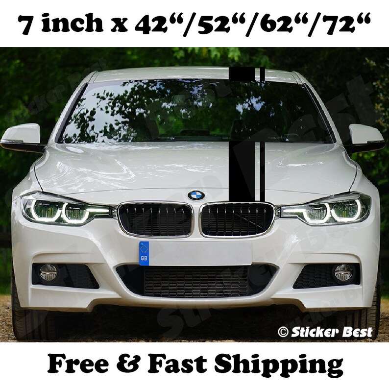 7 Auto Racing Rally Stripes Decals Car Body Hood Trunk - Etsy