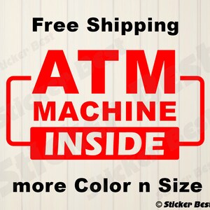 Atm Machine Decals Atm Decals Atm Stickers Atm Signage Atm Graphics Atm ...