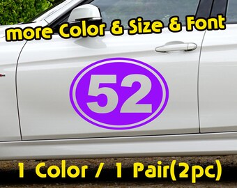 Rally Number Stickers - Etsy